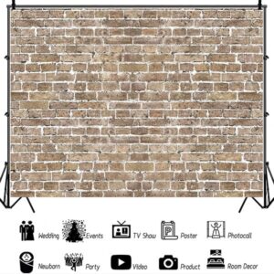 YYNXSY 7x5FT Brick Wall Background Primary Color Brick Background Large Fabric Brick Photo Background Baby Shower Birthday Party Wedding Graduation Home Decoration Photo Booth Prop Banner YY-4