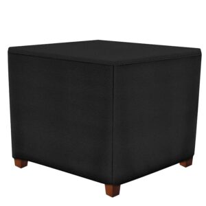 patio large waterproof ottoman cover - outdoor square side table covers - patio ottoman washable cover - heavy duty furniture 36x36x28 inch black