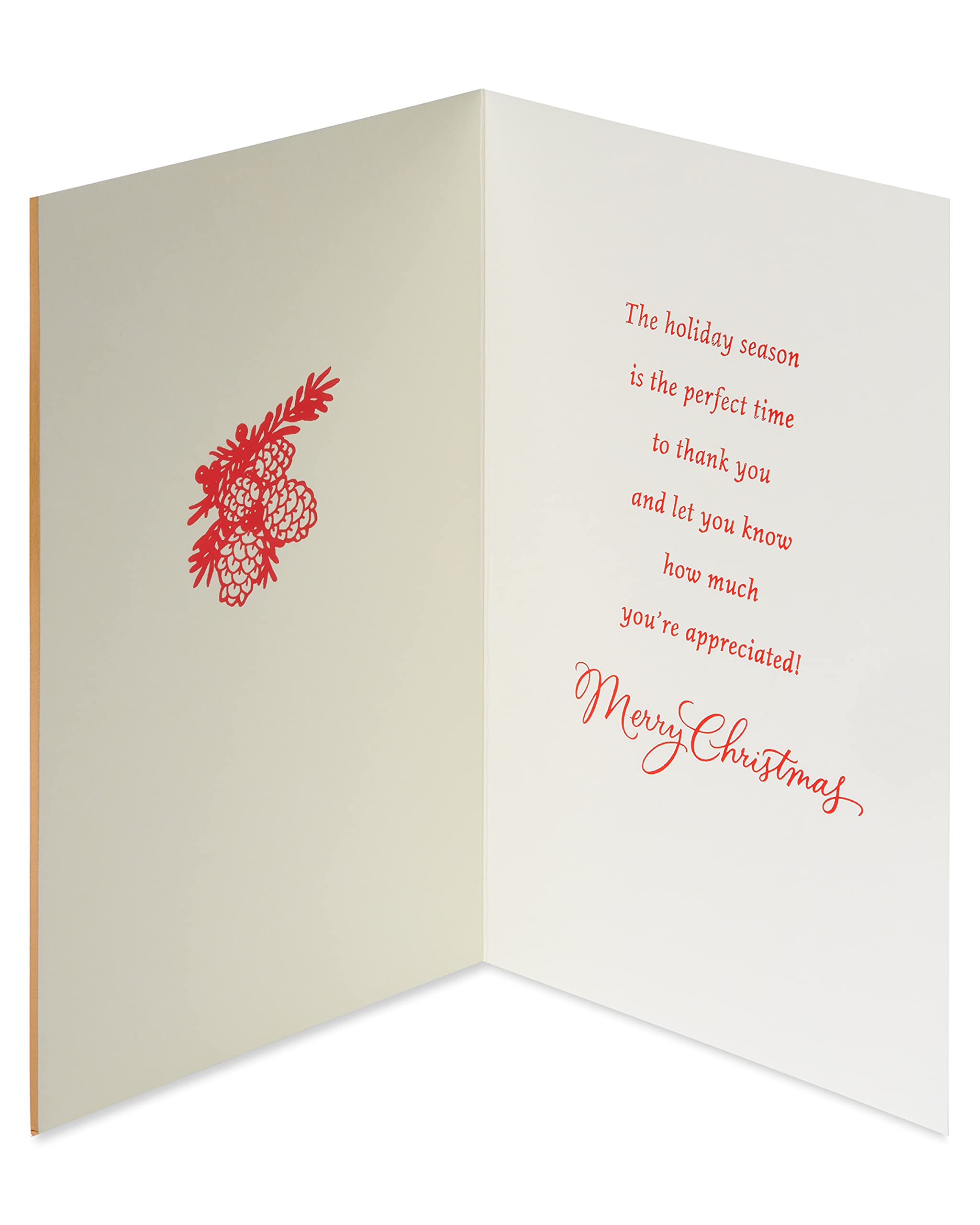 American Greetings Christmas Thank You Card (Perfect Time)