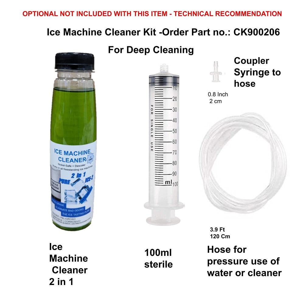 GLOB PRO SOLUTIONS Freestanding Ice Maker Machine Cleaner Compatible with 37050, 41978 U-line, Ice-O-Matic, Jenn Air, Blaze, Manitowoc, Marine Crescent