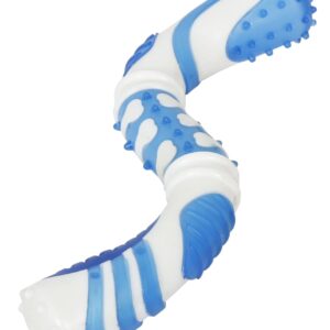 Pet Life ® 'Denta-Twist' TPR Durable Dental Chew Toy