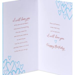 American Greetings Romantic Birthday Card (I Will Love You)