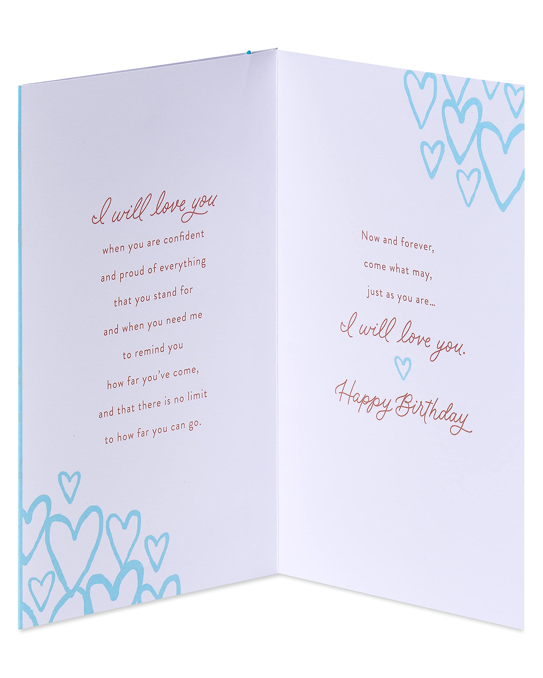 American Greetings Romantic Birthday Card (I Will Love You)