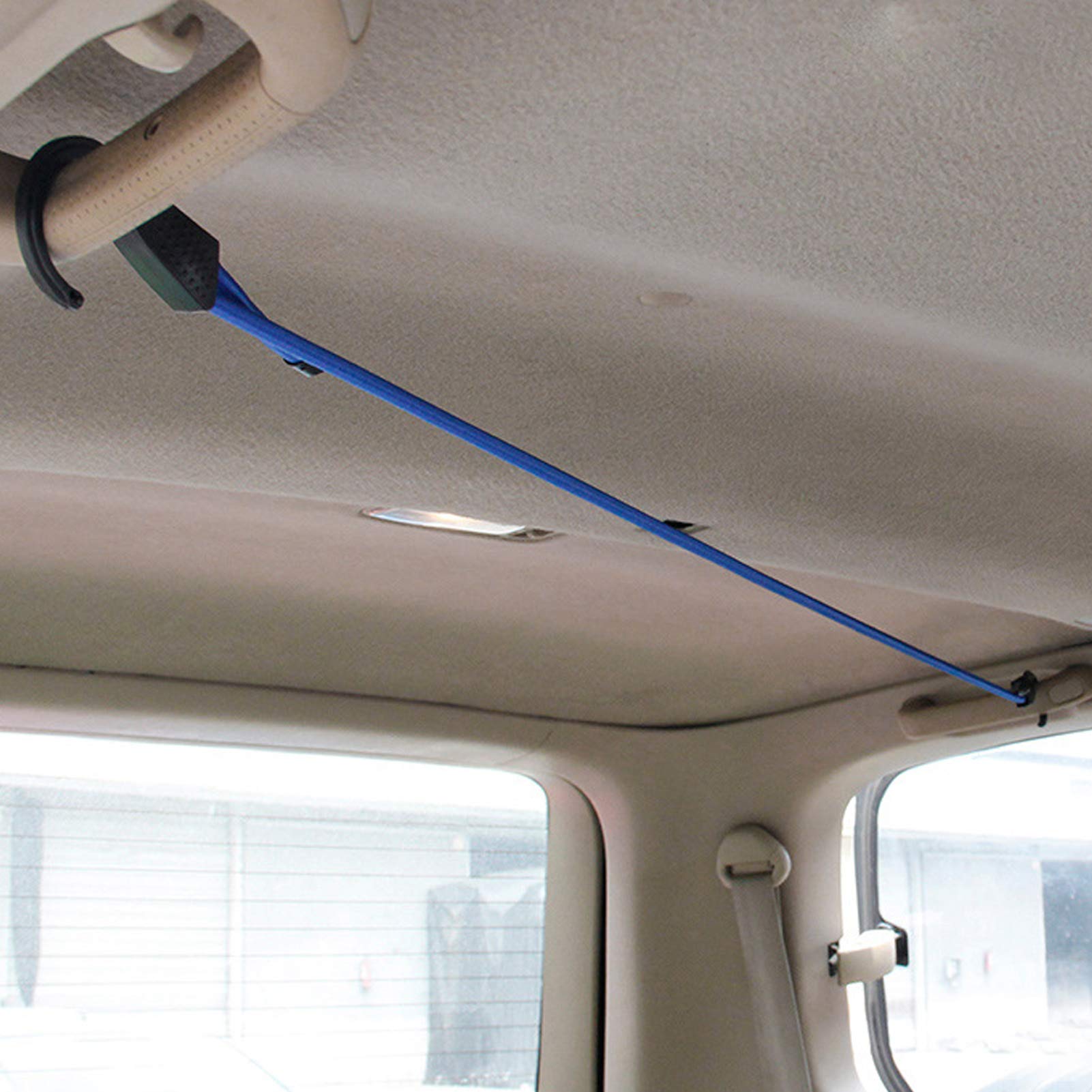 Car Clothes Line, Wear‑Resistant Strong Plasticity Bungee Cord with Flefixed Rack for Tying Things for Travel for Home for Hanging Clothes