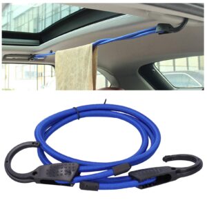 Car Clothes Line, Wear‑Resistant Strong Plasticity Bungee Cord with Flefixed Rack for Tying Things for Travel for Home for Hanging Clothes