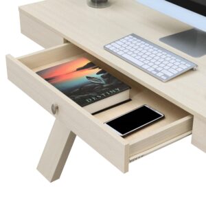 Convenience Concepts Newport 1 Drawer Desk, Ivory