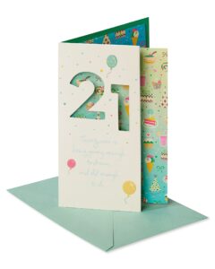 american greetings 21st birthday card (being young)