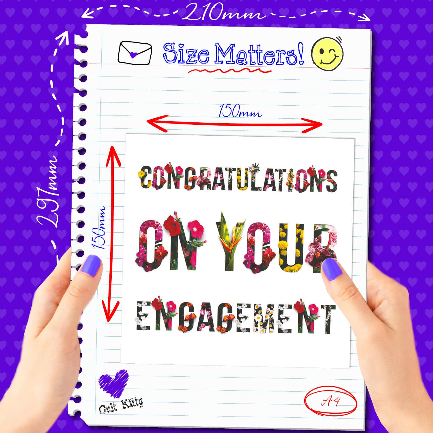 Cult Kitty - Congratulations On Your Engagement - Engagement Card for Him - Engagement Card for Her - Friend Engagement Card - Engagement Birthday Card - Funny Engagement Card for Best Friend