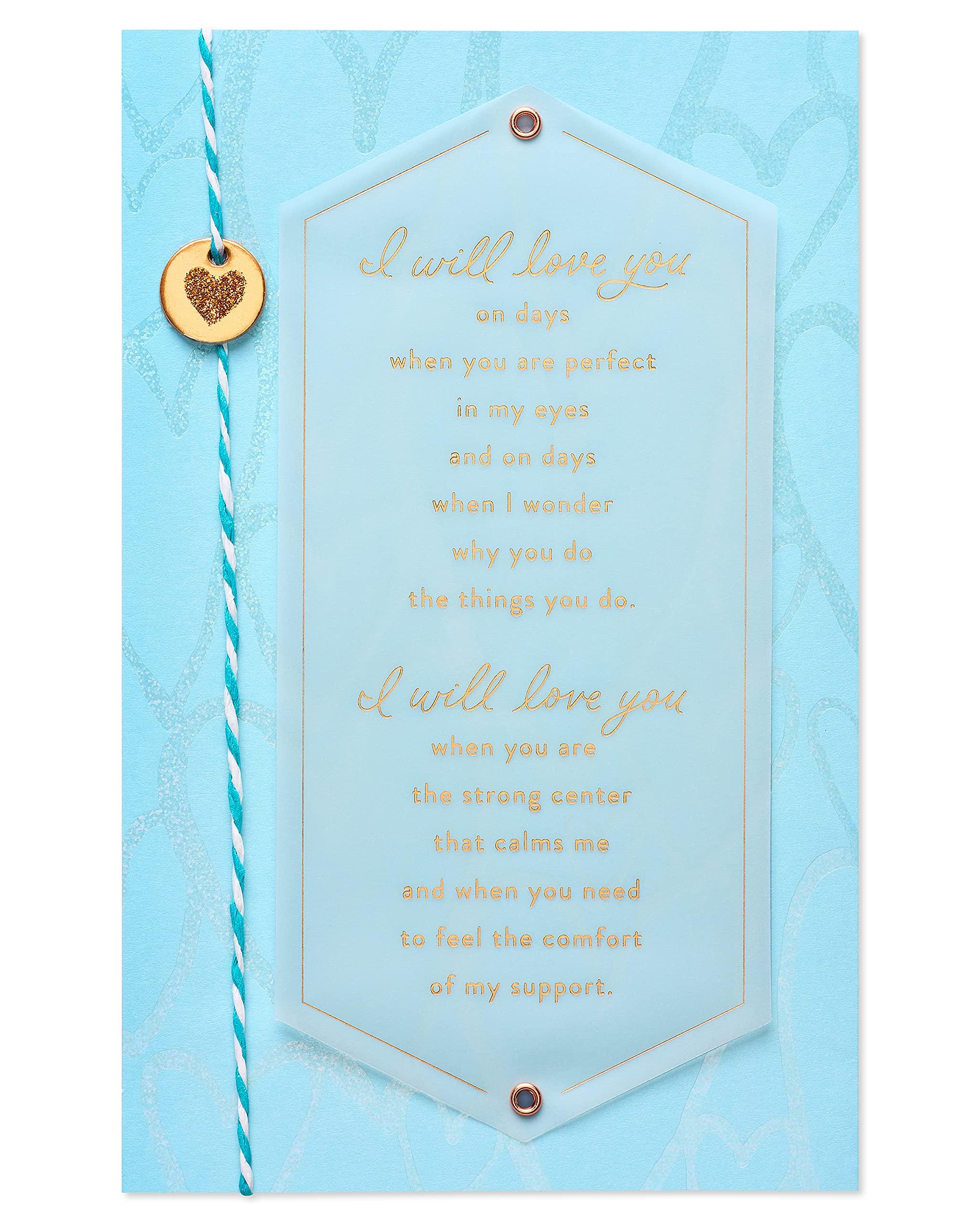 American Greetings Romantic Birthday Card (I Will Love You)