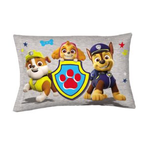 franco kids bedding super soft microfiber reversible pillowcase, 20 in x 30 in, paw patrol (prints may vary)