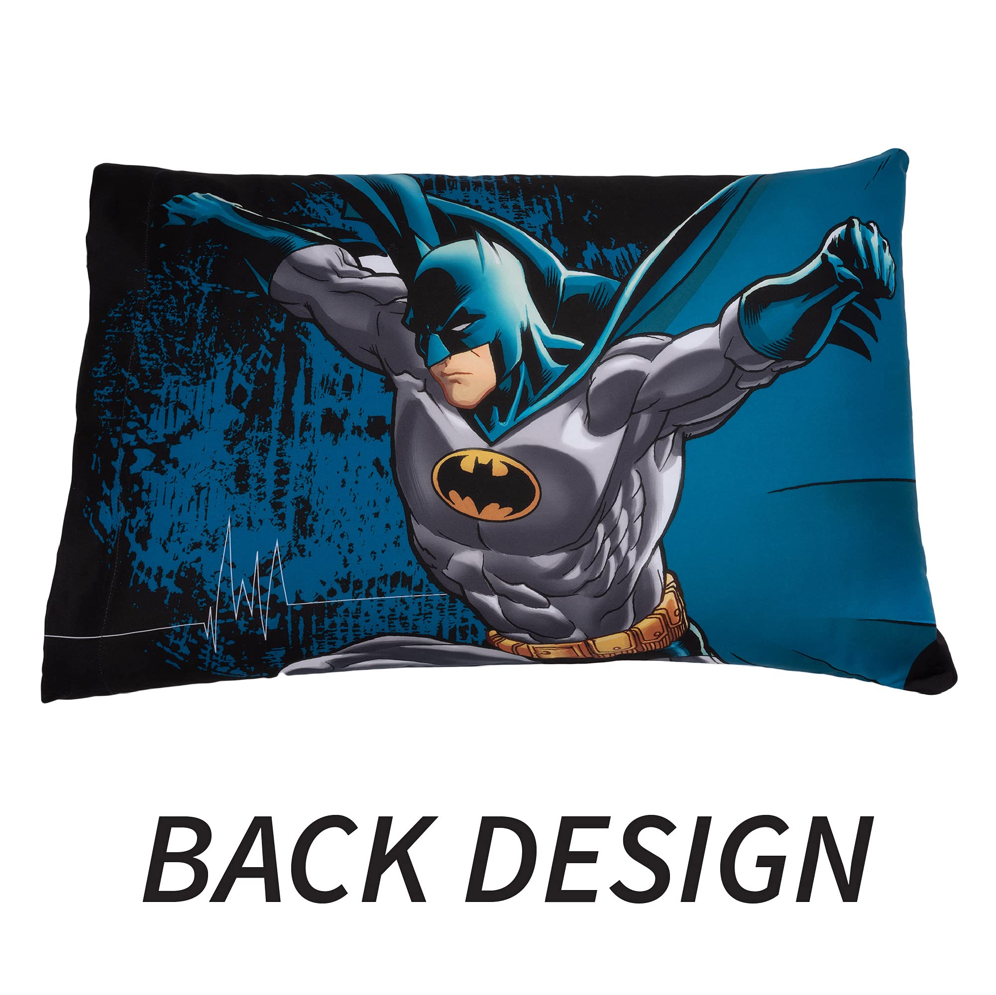 Franco Kids Bedding Super Soft Microfiber Pillowcase, 20 in x 30 in, Batman