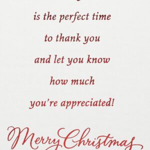 American Greetings Christmas Thank You Card (Perfect Time)