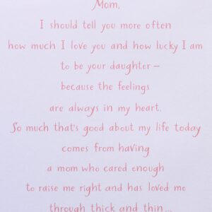 American Greetings Birthday Card for Mom from Daughter (With Love)