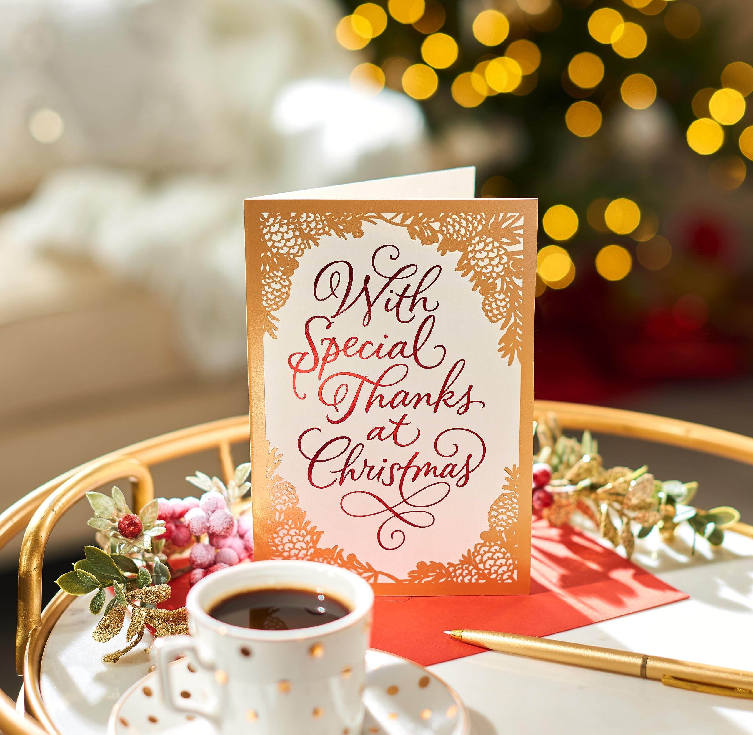 American Greetings Christmas Thank You Card (Perfect Time)