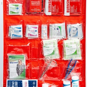 UniShield 4-Shelf Metal 1st Aid Cabinet Class B, Large Capacity First Aid Wall Mount Medicine Cabinet, Secure Metal Med Box with Easy Access, Exceeds OSHA/ANSI Z308.1 2015, Over 775-Pieces