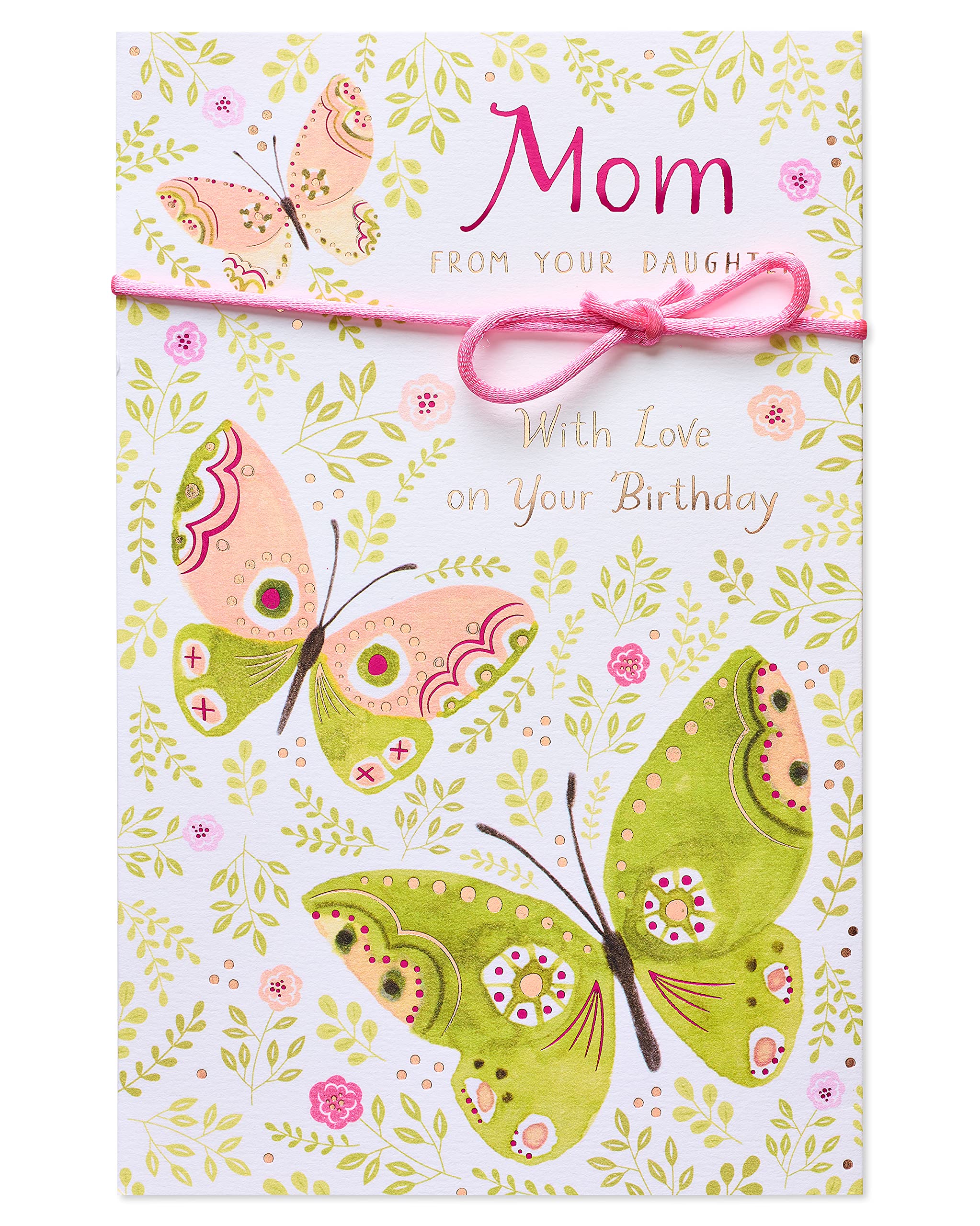 American Greetings Birthday Card for Mom from Daughter (With Love)