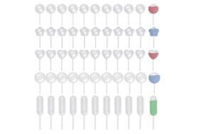 300 pieces 4ml cupcake pipettes, food grade plastic disposable pipettes mini liquid injector (300-b)