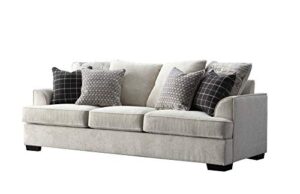 acanva luxury contemporary chenille living room sofa, couch, cream