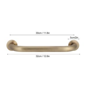 Bathtub Hand Bar, Shower Grab Bars Bearing 60kg / 132.3lb Antique Brass 30cm Brushed Surface Light Luxury Style for Kitchen for Bathroom for Bathtub