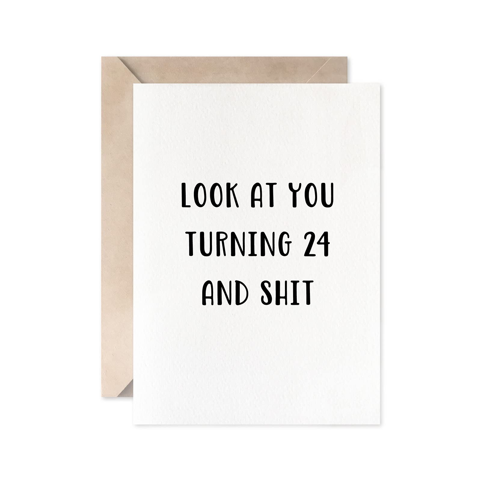 MAGJUCHE 24th Birthday Card Funny For her or him,Turning 24 Birthday Card For Son, Daughter Or Friend