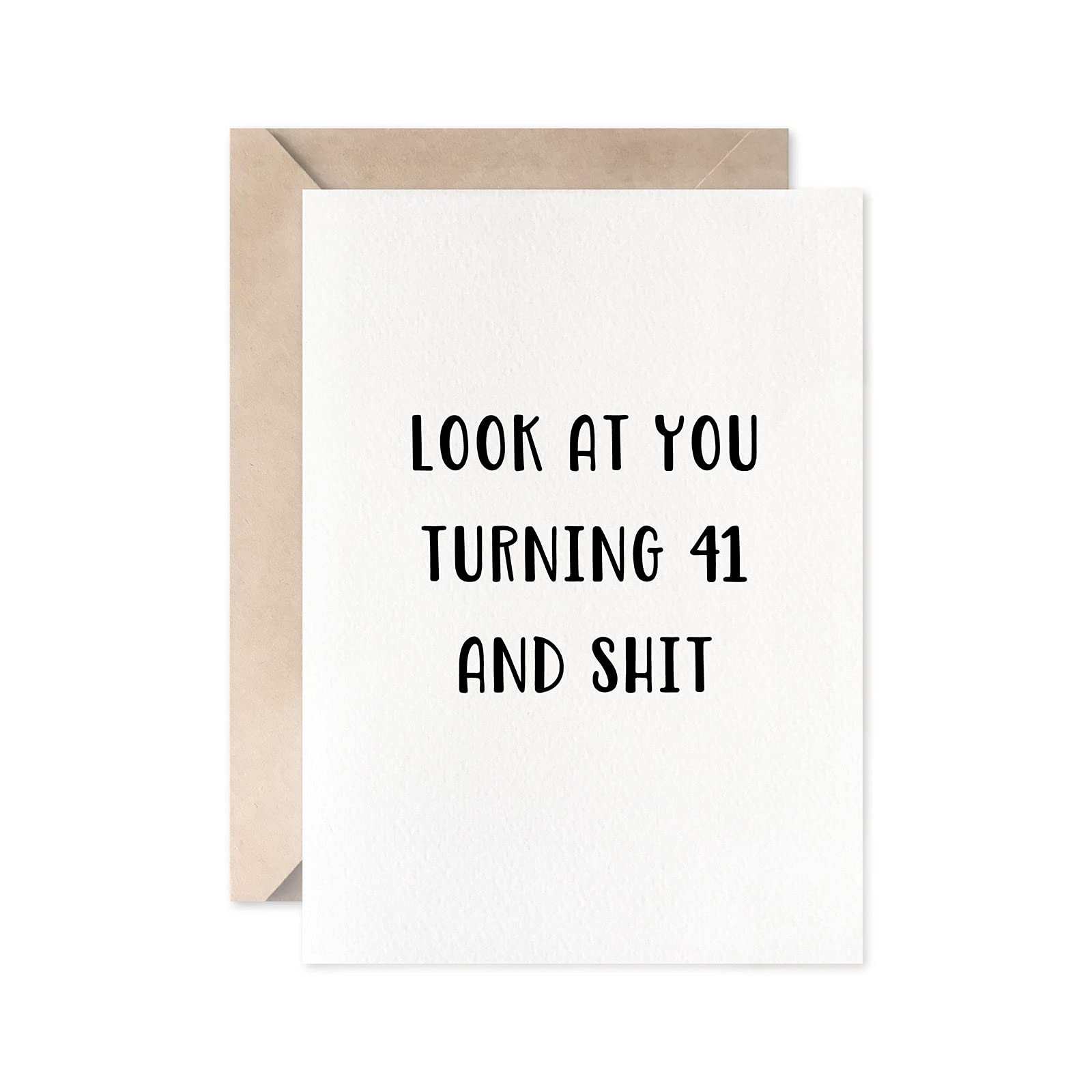 MAGJUCHE 41st Birthday Card Funny For Men or Women, Turning 41 Birthday Card For Son, Daughter Or Friend