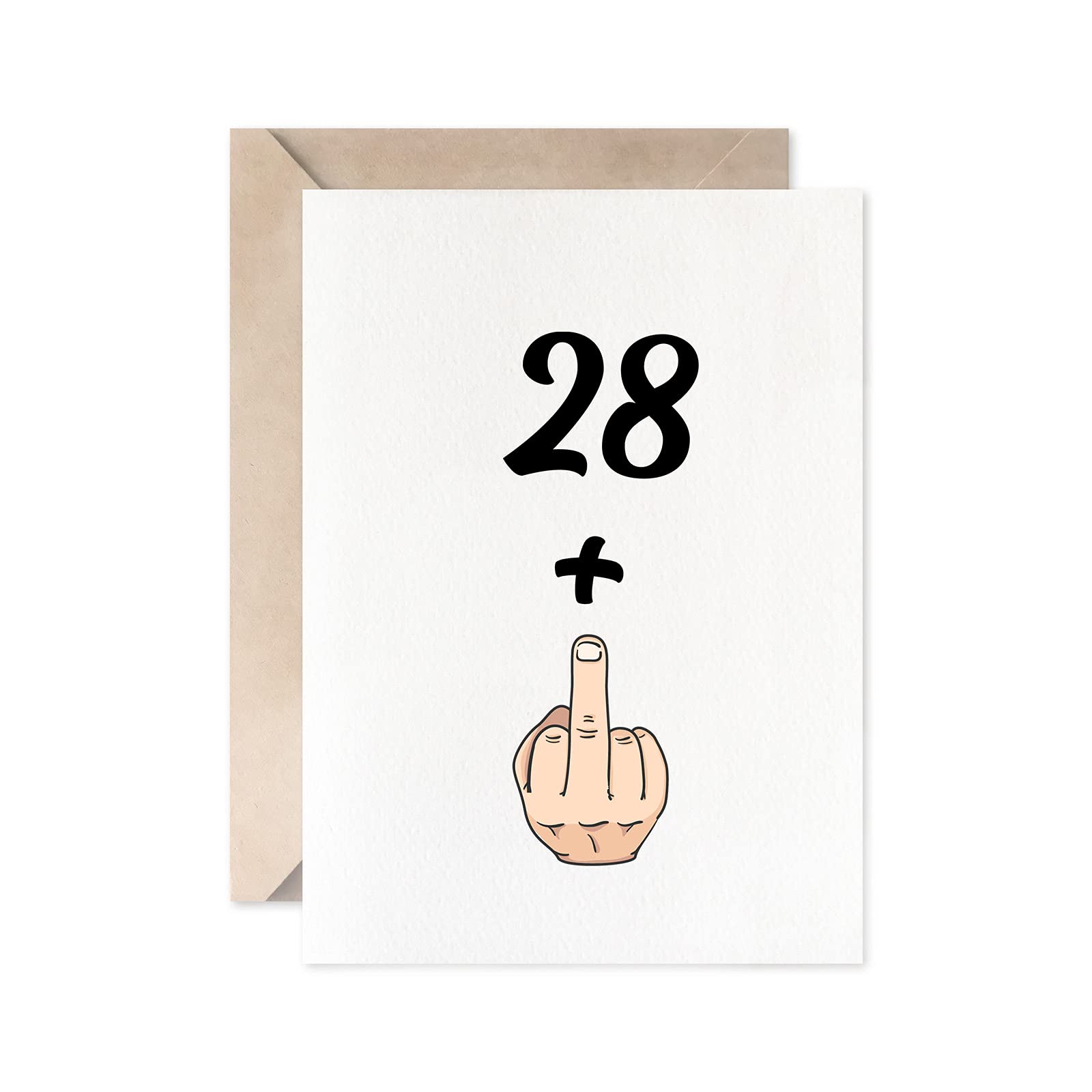 MAGJUCHE Funny 29th Birthday Card, 28+1 women Or Men Sweet 29 Years Old Birthday Gift Joke Card