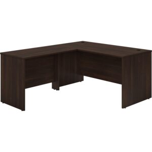 bush business furniture studio c 60-inch w l shaped desk with 42-inch w return bundle, black walnut (stc050bw)