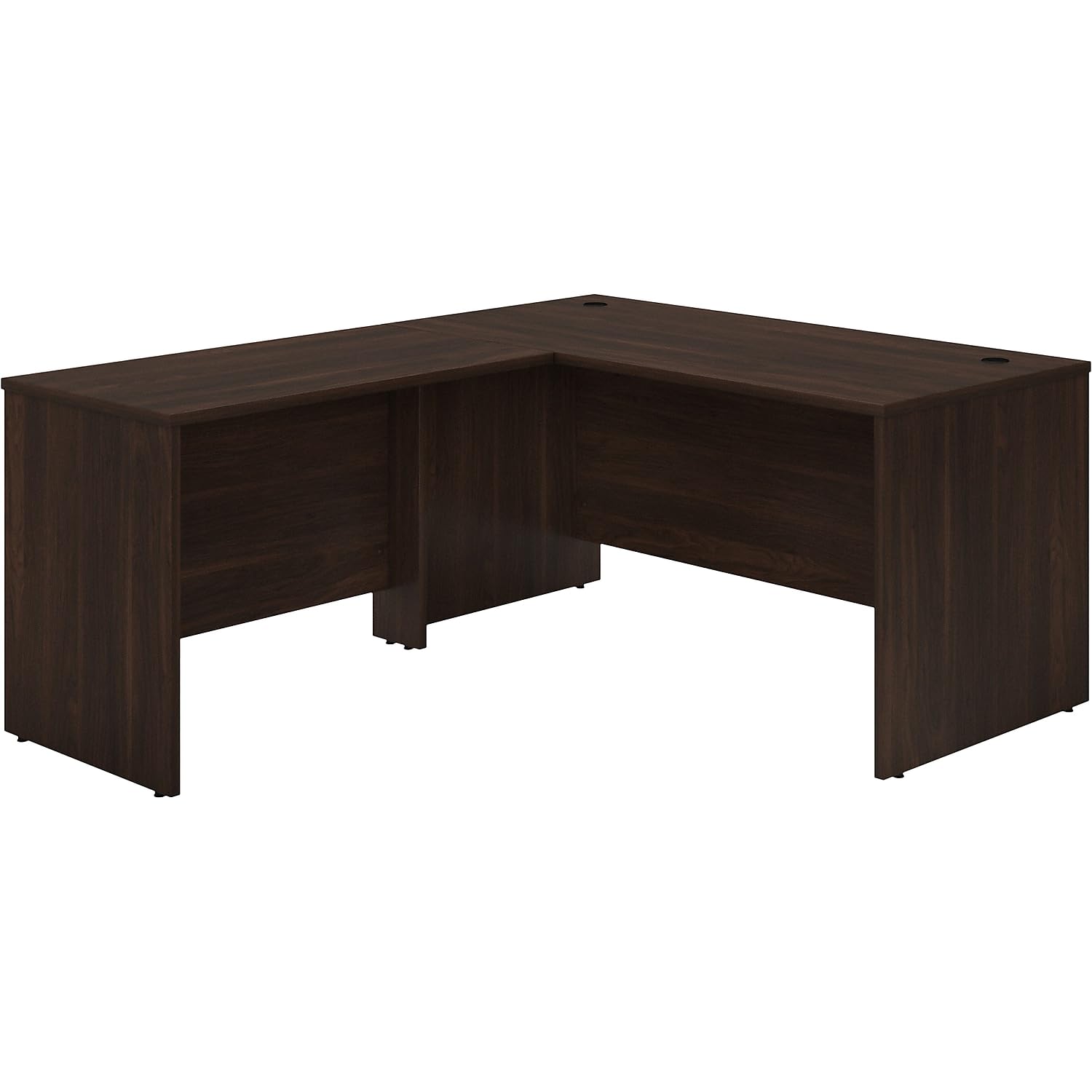 Bush Business Furniture Studio C 60-inch W L Shaped Desk with 42-inch W Return Bundle, Black Walnut (STC050BW)