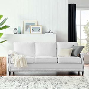 modway ashton sofas, white