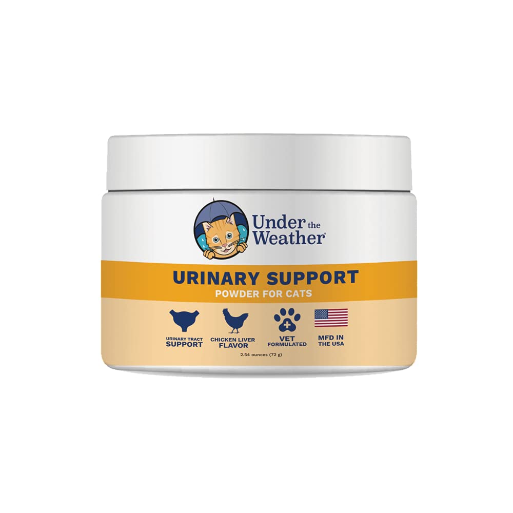 Under The Weather Pet Urinary Tract Support Powder for Cats | Vet Formulated Natural Supplements for Cats and Kittens | Promote Healthy Urinary Tract and Immune System - 60 Day Supply, 120 Scoops