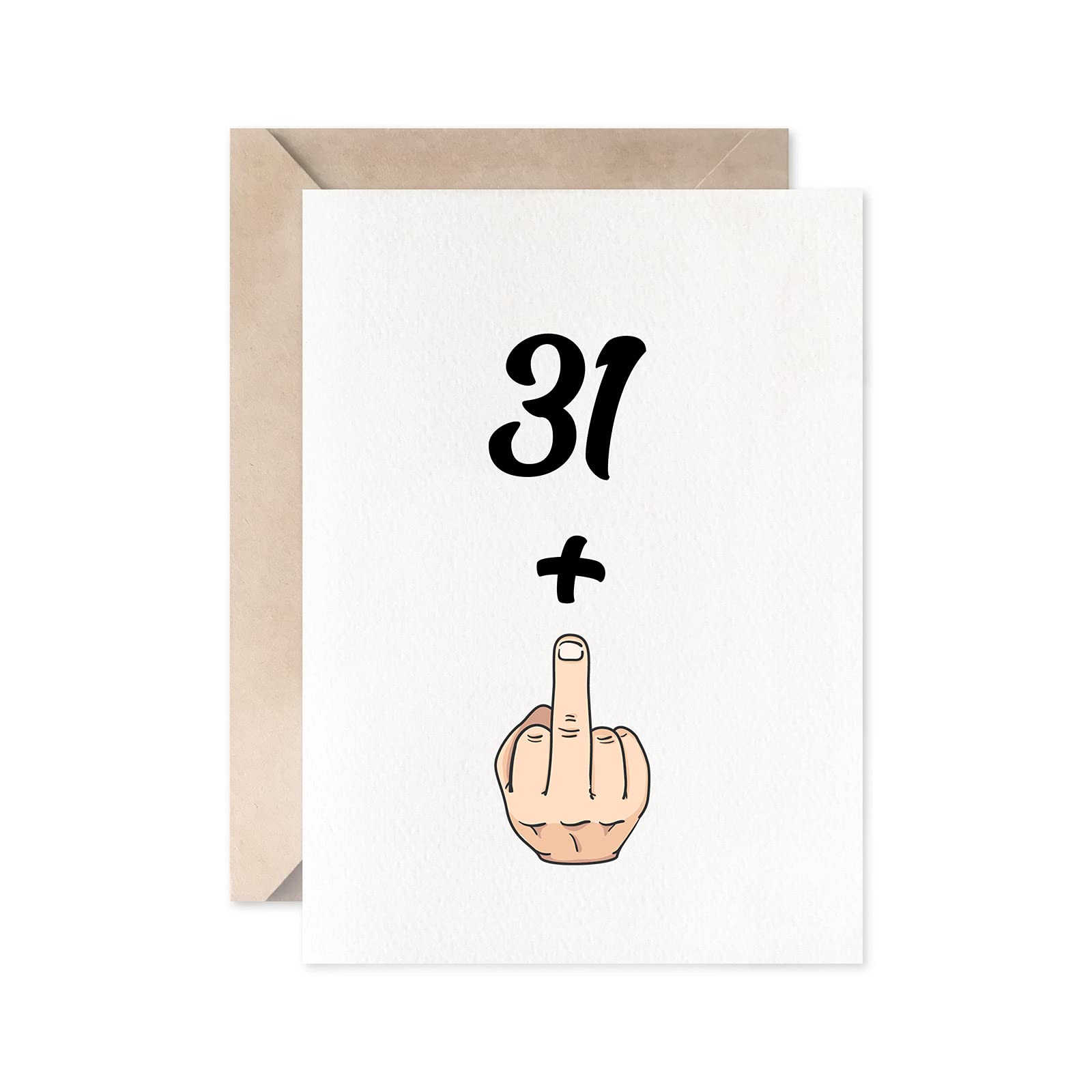 MAGJUCHE Funny 32nd Birthday Card, 31+1 women Or Men Sweet 32 Years Old Birthday Gift Joke Card