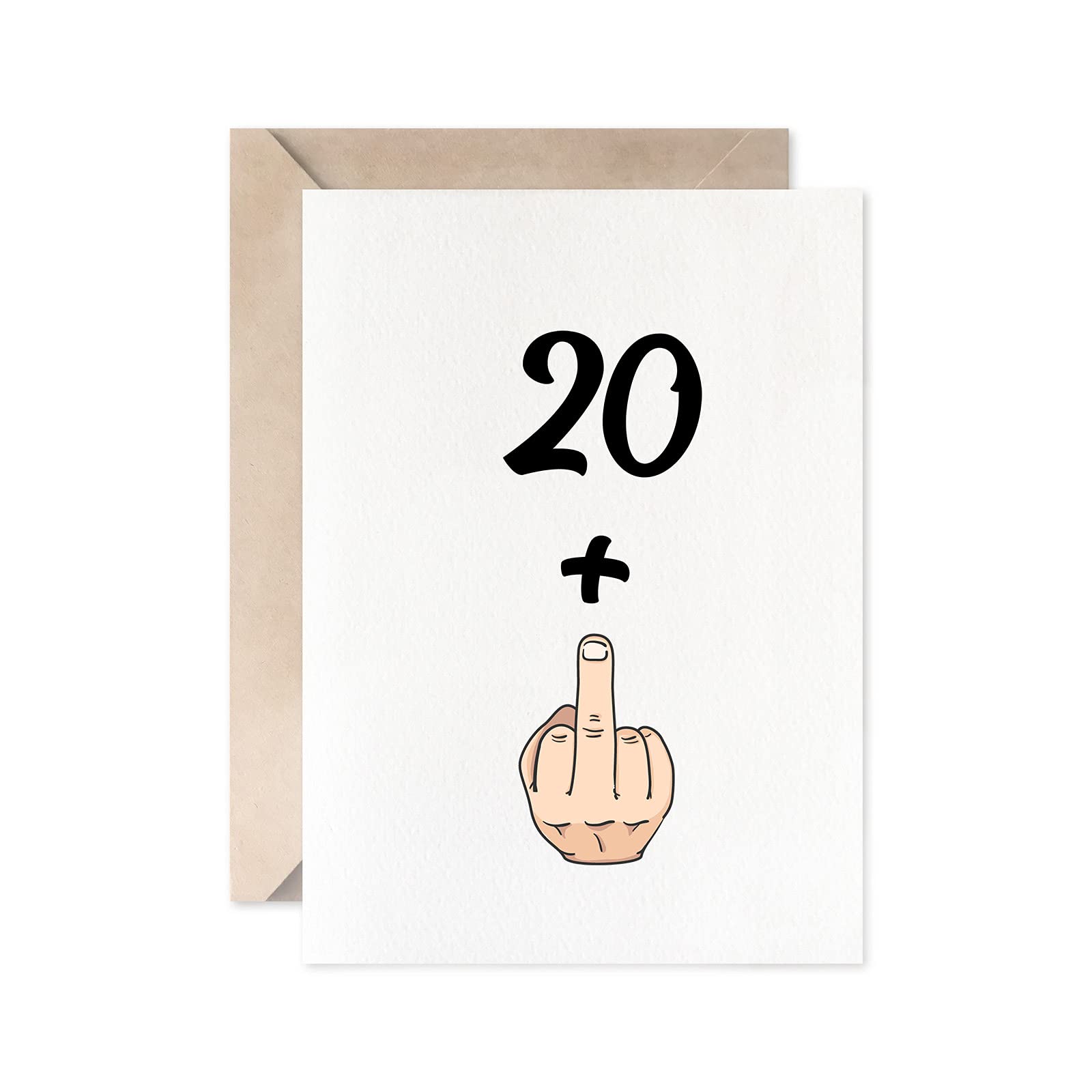 MAGJUCHE Funny 21st Birthday Card, 20+1 women Or Men Sweet 21 Years Old Birthday Gift Joke Card