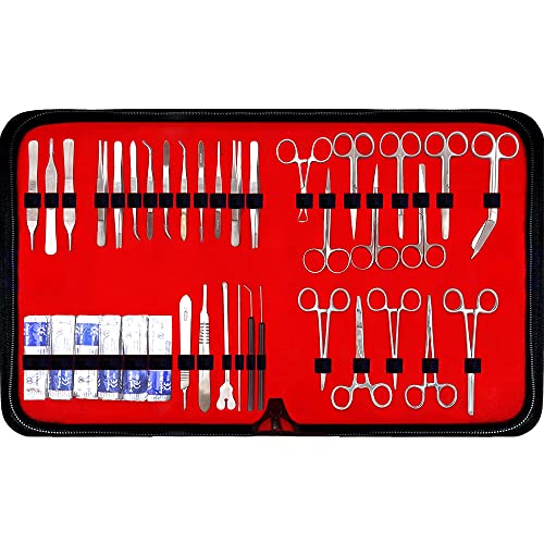 DEXSUR Professional Dissecting Kit Anatomy - 160 Piece Stainless Steel Biology Instruments Set for Medical & Veterinary Training