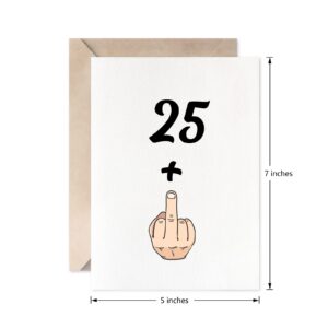 MAGJUCHE Funny 26th Birthday Card, 25+1 women Or Men Sweet 26 Years Old Birthday Gift Joke Card