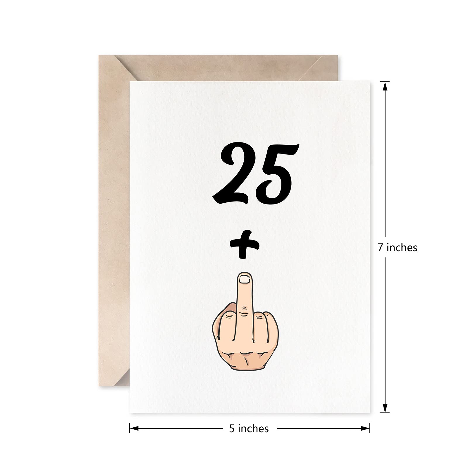 MAGJUCHE Funny 26th Birthday Card, 25+1 women Or Men Sweet 26 Years Old Birthday Gift Joke Card