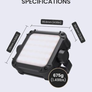 CLAYMORE Ultra2 3.0 (X-Large) - Outdoor Rechargeable LED Light for Camping, Tent, Backpacking, Emergency and Industrial Use. Waterproof, Portable Lantern with USB-C, Up to 80 Hours Battery Life.