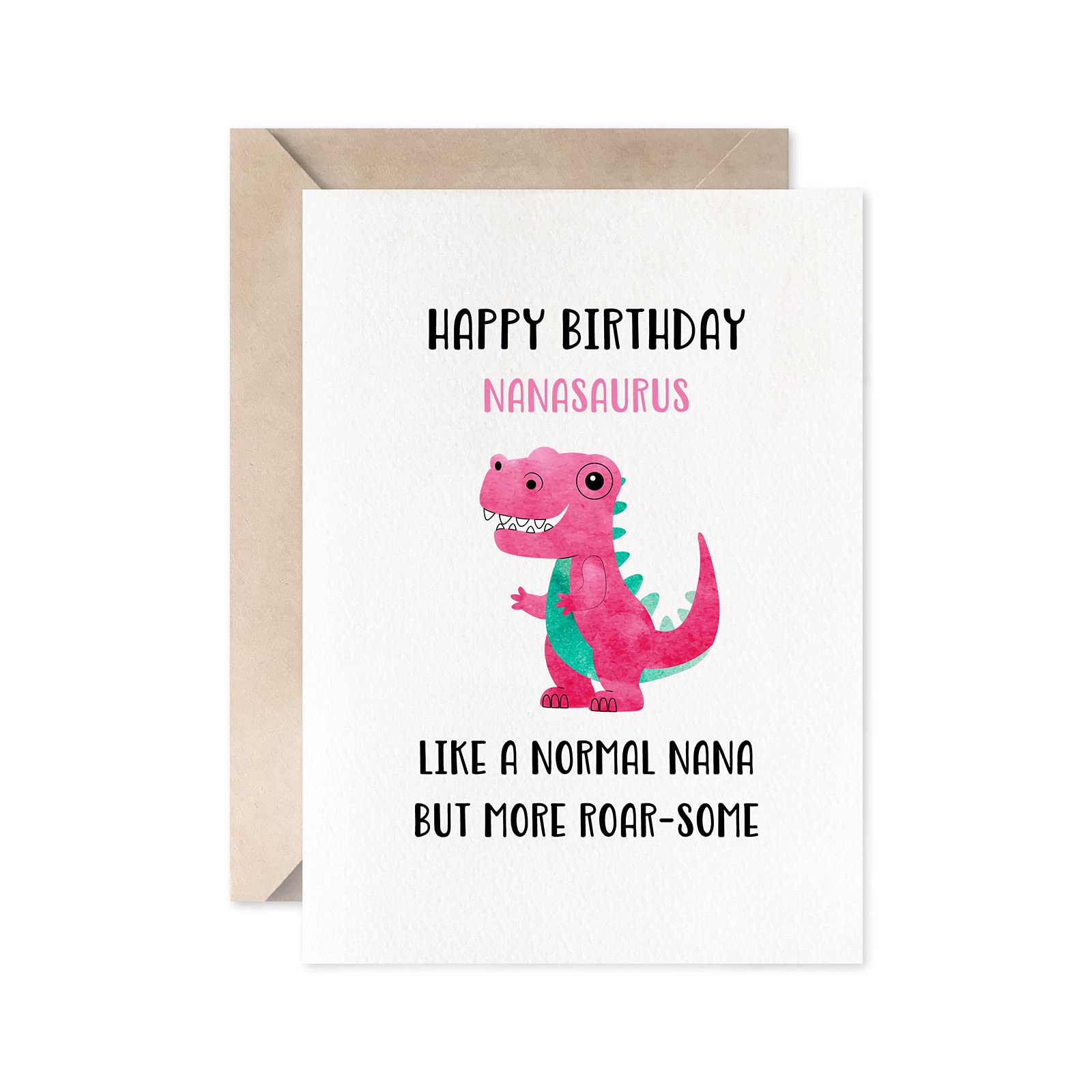 MAGJUCHE Dinosaur Card For Awesome Nana, Funny Nana Birthday Card, Happy Birthday Nanasaurus