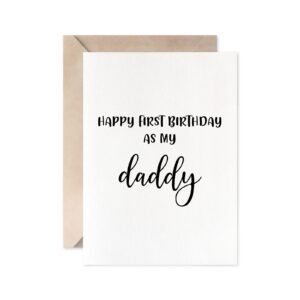 magjuche happy first birthday as my daddy card, new dad car, father’s first birthday as dad card