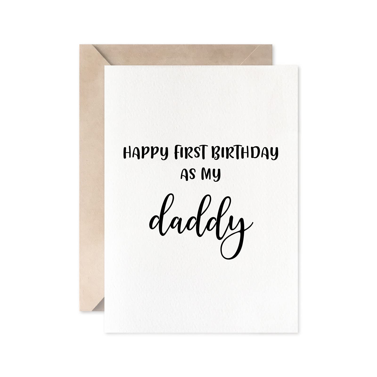 MAGJUCHE Happy First Birthday As My Daddy Card, New Dad Car, Father’s First Birthday As Dad Card