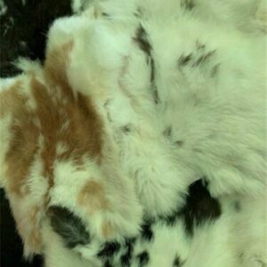 ZSCYD-yingda1992 5pcs Assorted Bulk Craft Grade Natural Rabbit Skins Real Quality Rabbit Pelts Perfect for Decoration, Cat/Dog Toys, Sewing, or Crafting Fur Hide 10" by 14"