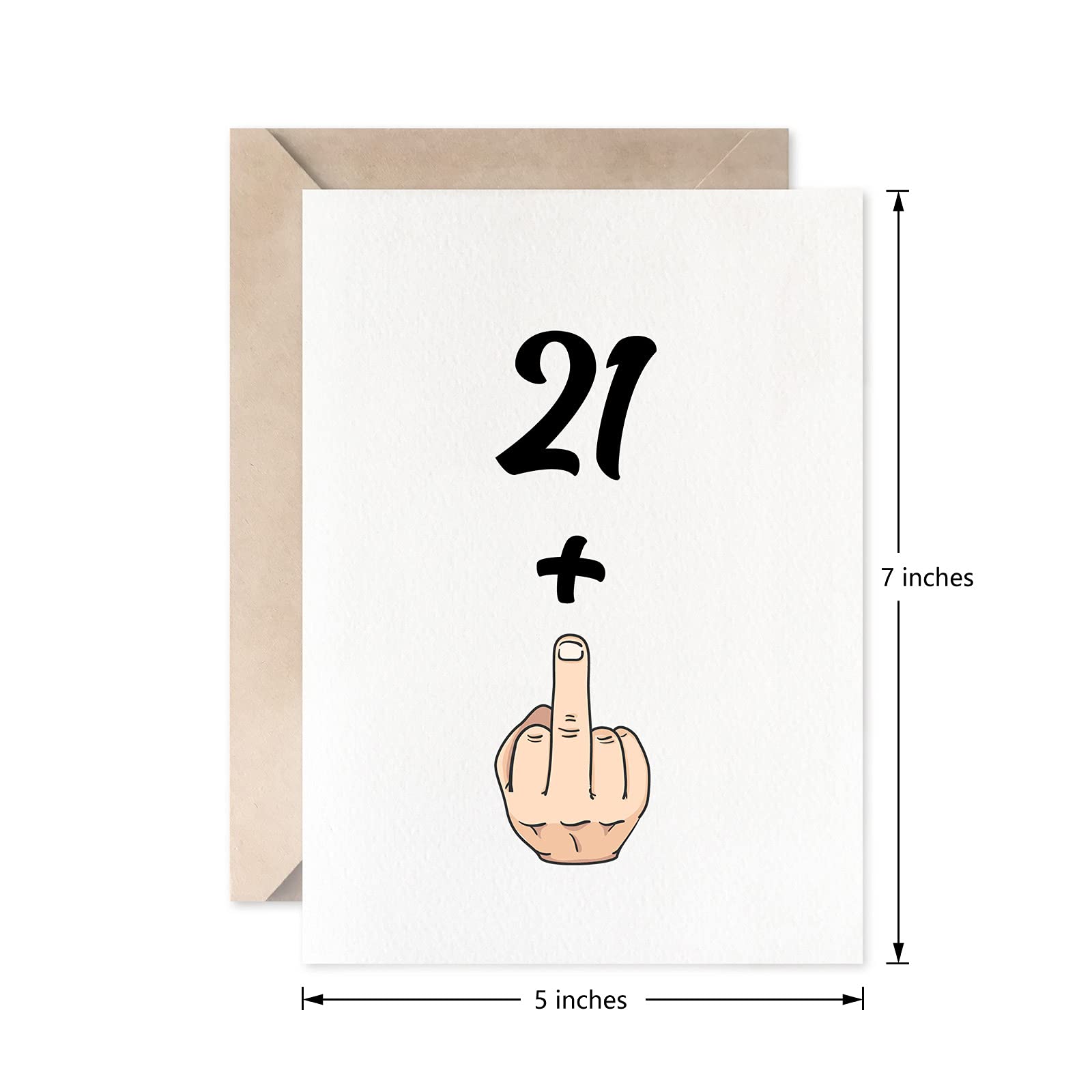 MAGJUCHE Funny 22nd Birthday Card, 21+1 women Or Men Sweet 22 Years Old Birthday Gift Joke Card