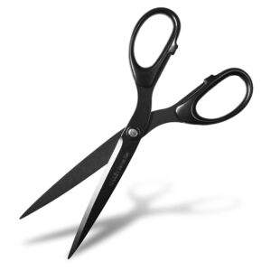 seki japan japanese multipurpose scissors, 7.3 inch fluorine coating stainless steel blade office shears for cutting paper craft fabric photos