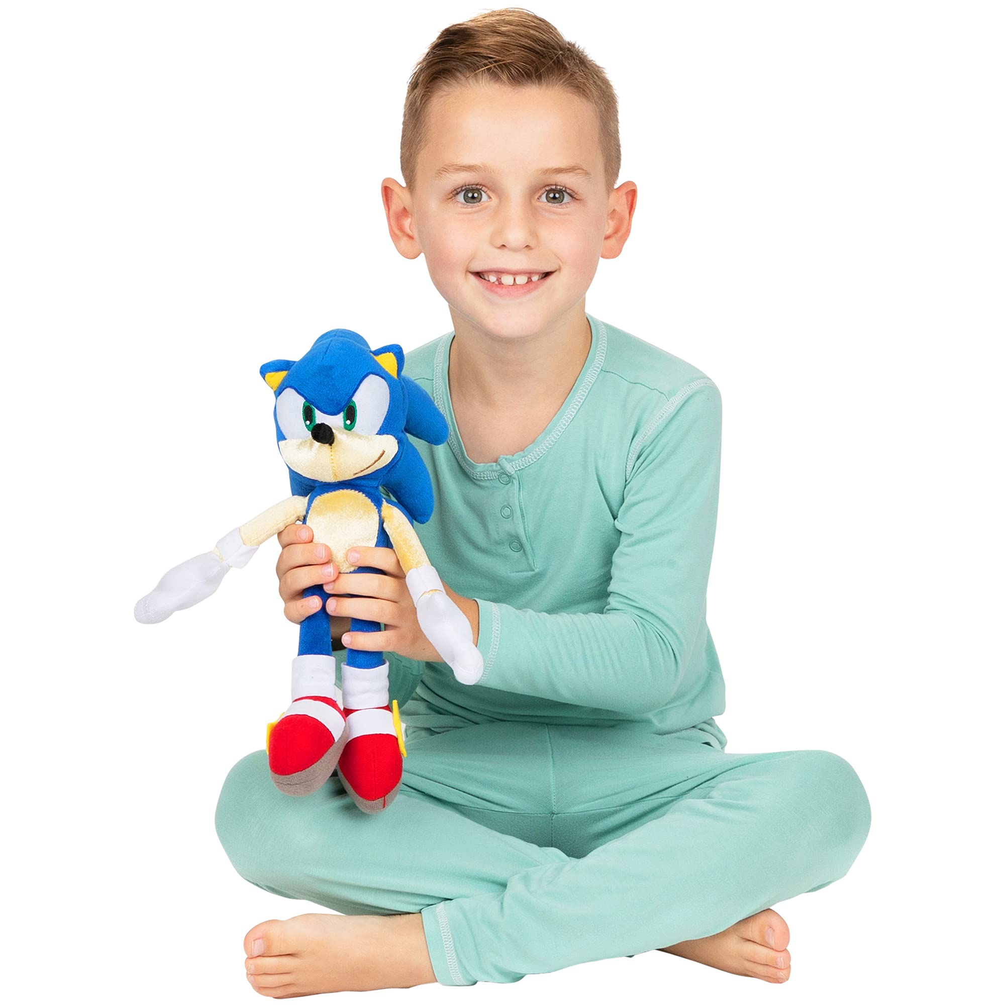 Franco Kids Bedding Super Soft Plush Mini Cuddle Pillow Buddy, One Size, Sonic The Hedgehog