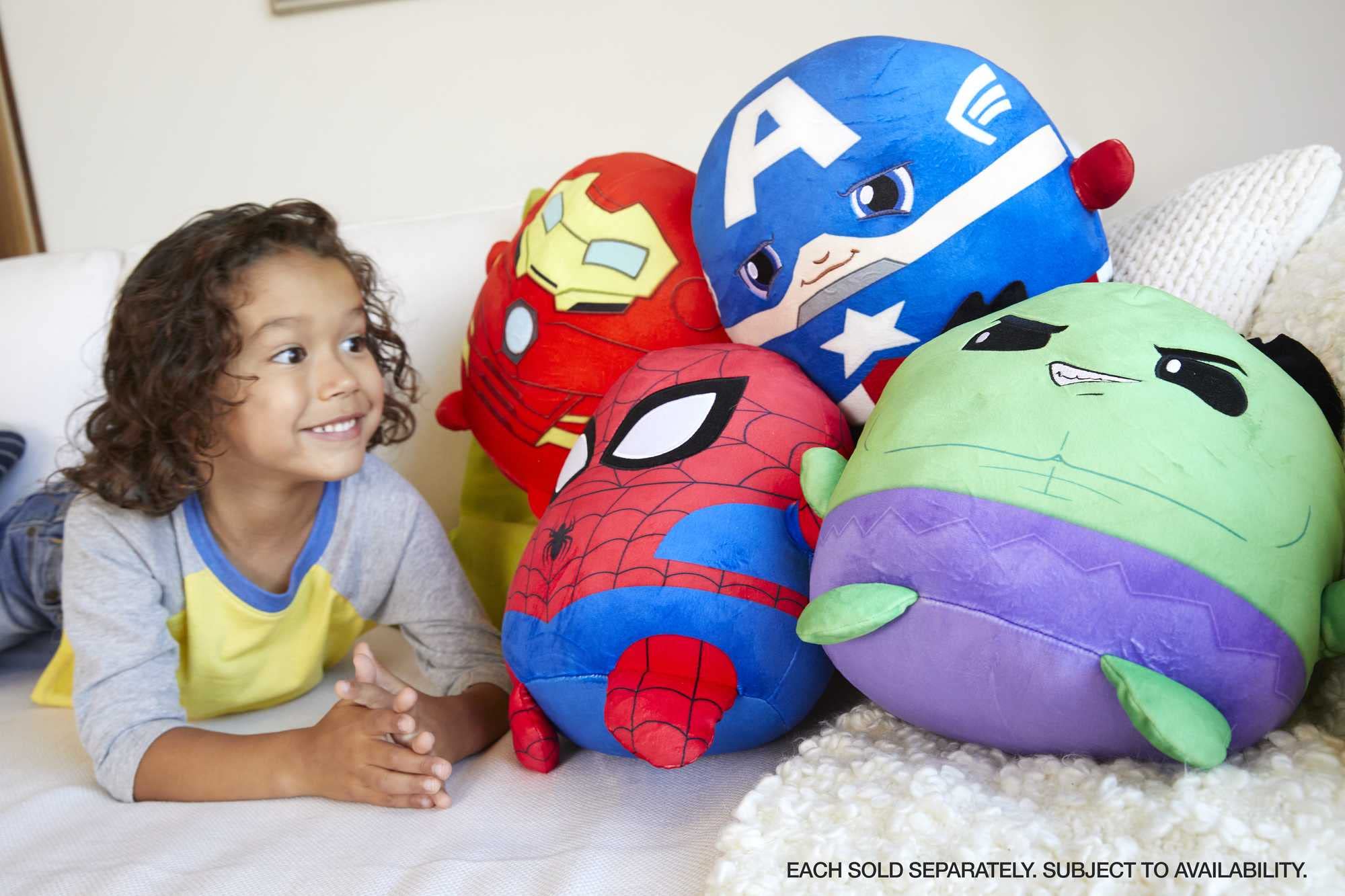 Marvel Cuutopia 10-inch Spider-Man Plush Character, Super Hero Soft Rounded Pillow Doll, Collectible Gift for Kids & Fans Ages 3 Years Old & Up