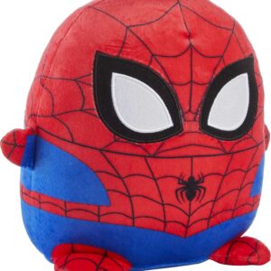 Marvel Cuutopia 10-inch Spider-Man Plush Character, Super Hero Soft Rounded Pillow Doll, Collectible Gift for Kids & Fans Ages 3 Years Old & Up