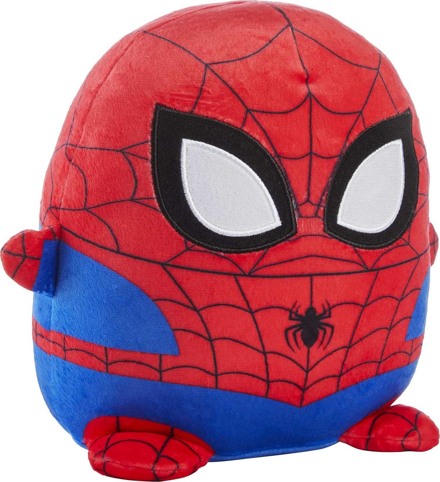 Marvel Cuutopia 10-inch Spider-Man Plush Character, Super Hero Soft Rounded Pillow Doll, Collectible Gift for Kids & Fans Ages 3 Years Old & Up