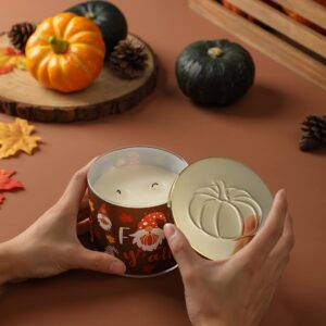 Fall Candle,Pumpkin Spice Candle, Pumpkin Scented Candle，Autumn Large 3 Wicks for Home Decor, 14 oz