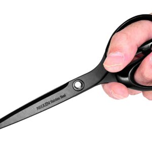 Seki Japan Japanese Multipurpose Scissors, 7.3 inch Fluorine Coating Stainless Steel Blade Office Shears for Cutting Paper Craft Fabric Photos