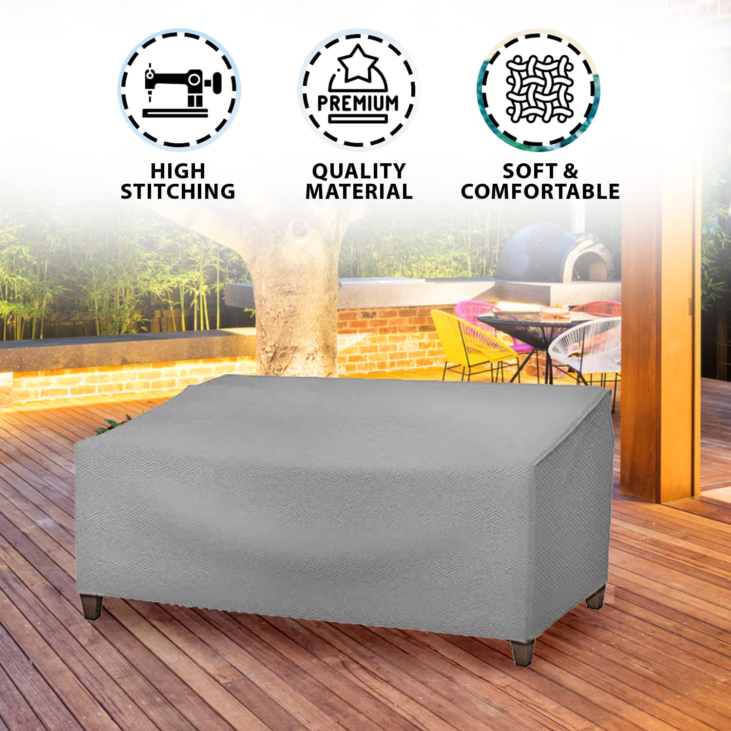 Patio Large Waterproof - Outdoor Patio Sofa Cover Washable - Heavy Duty Furniture 41X79X39 Inch Couch Cover Sofa