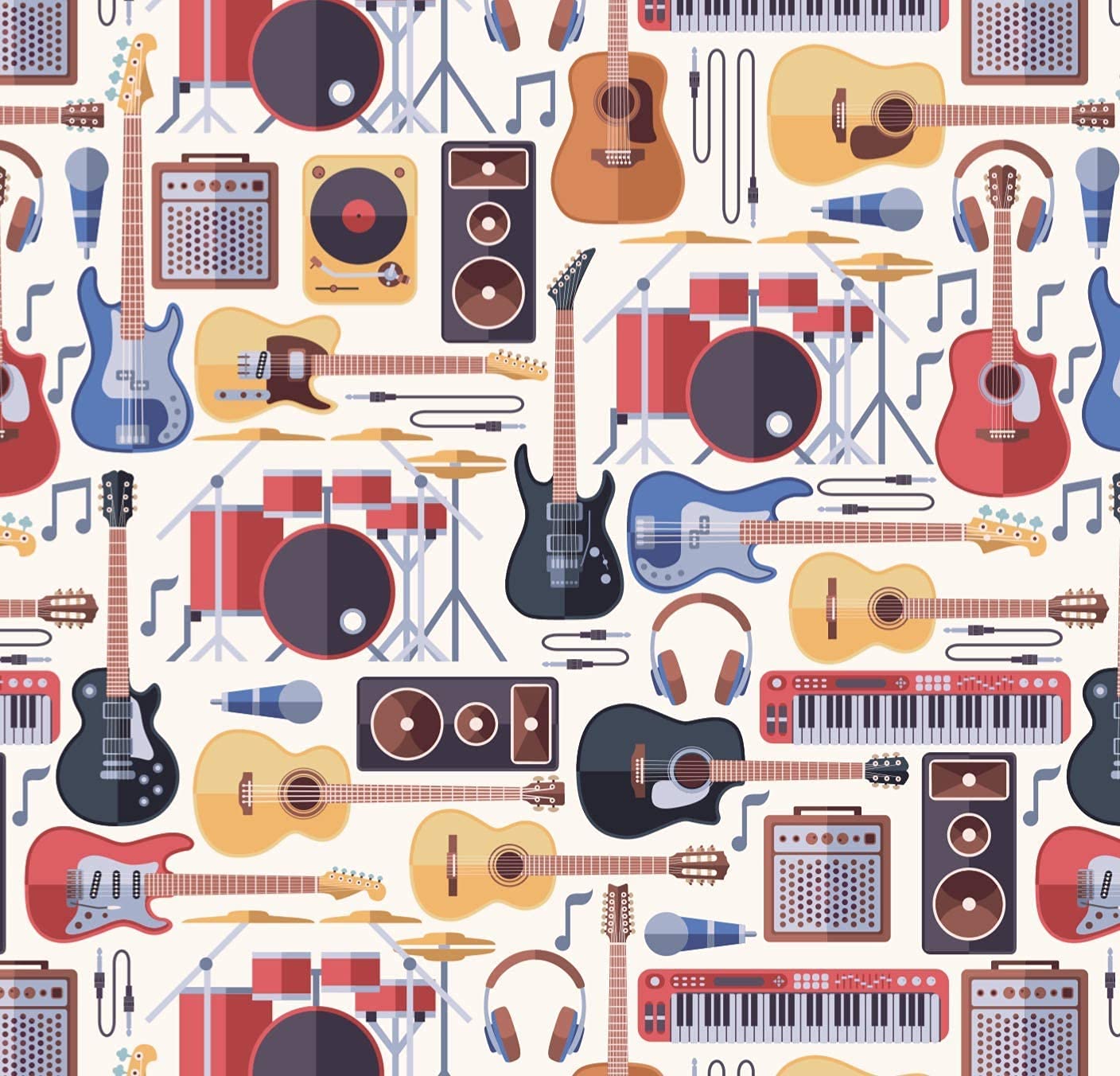 Stesha Party Musical Gift Wrap, Music Present Wrapping Paper - 30 x 20 Inch (3 Sheets)